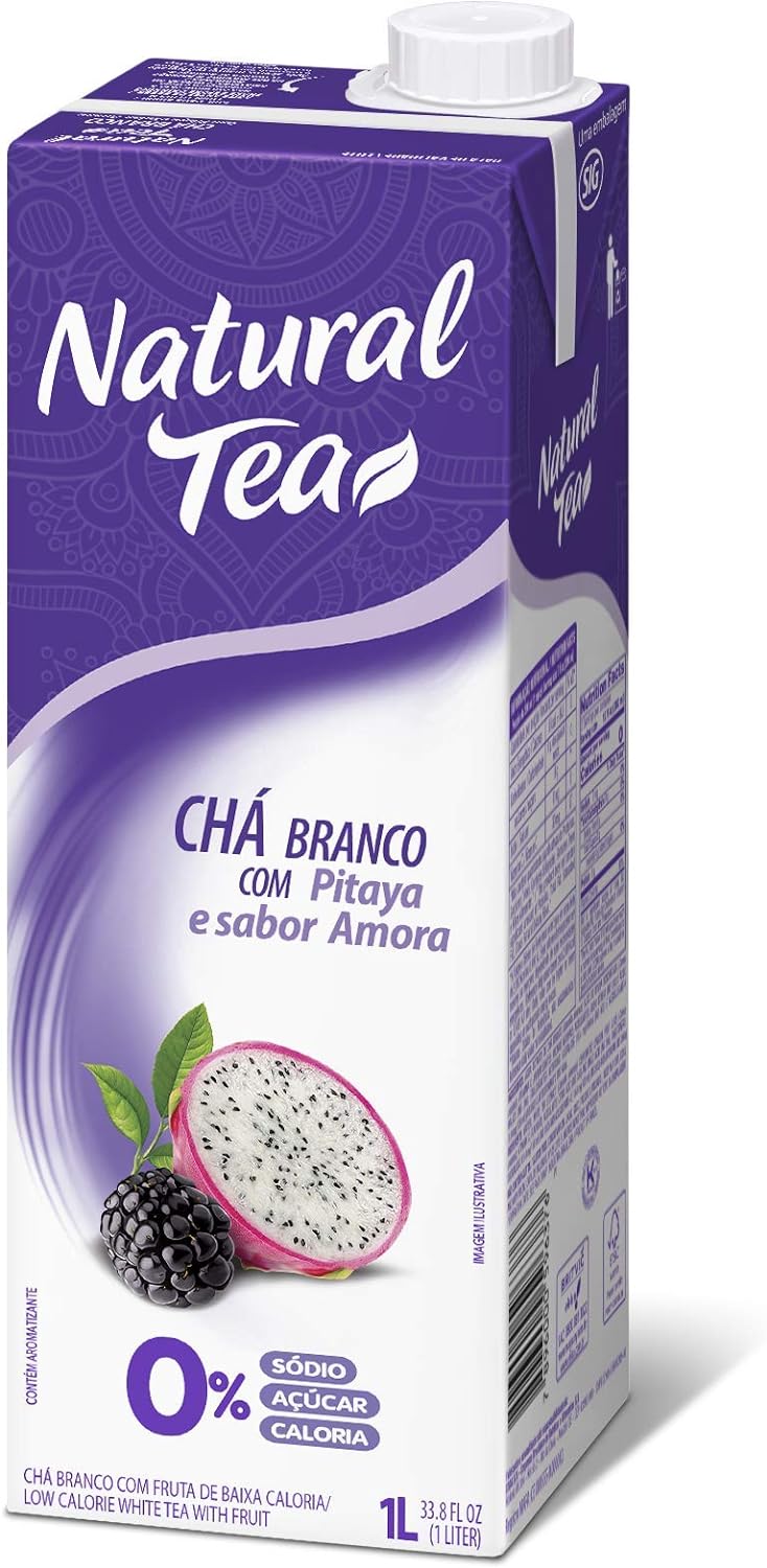Chá Branco Pitaya e Amora Natural Tea 1L