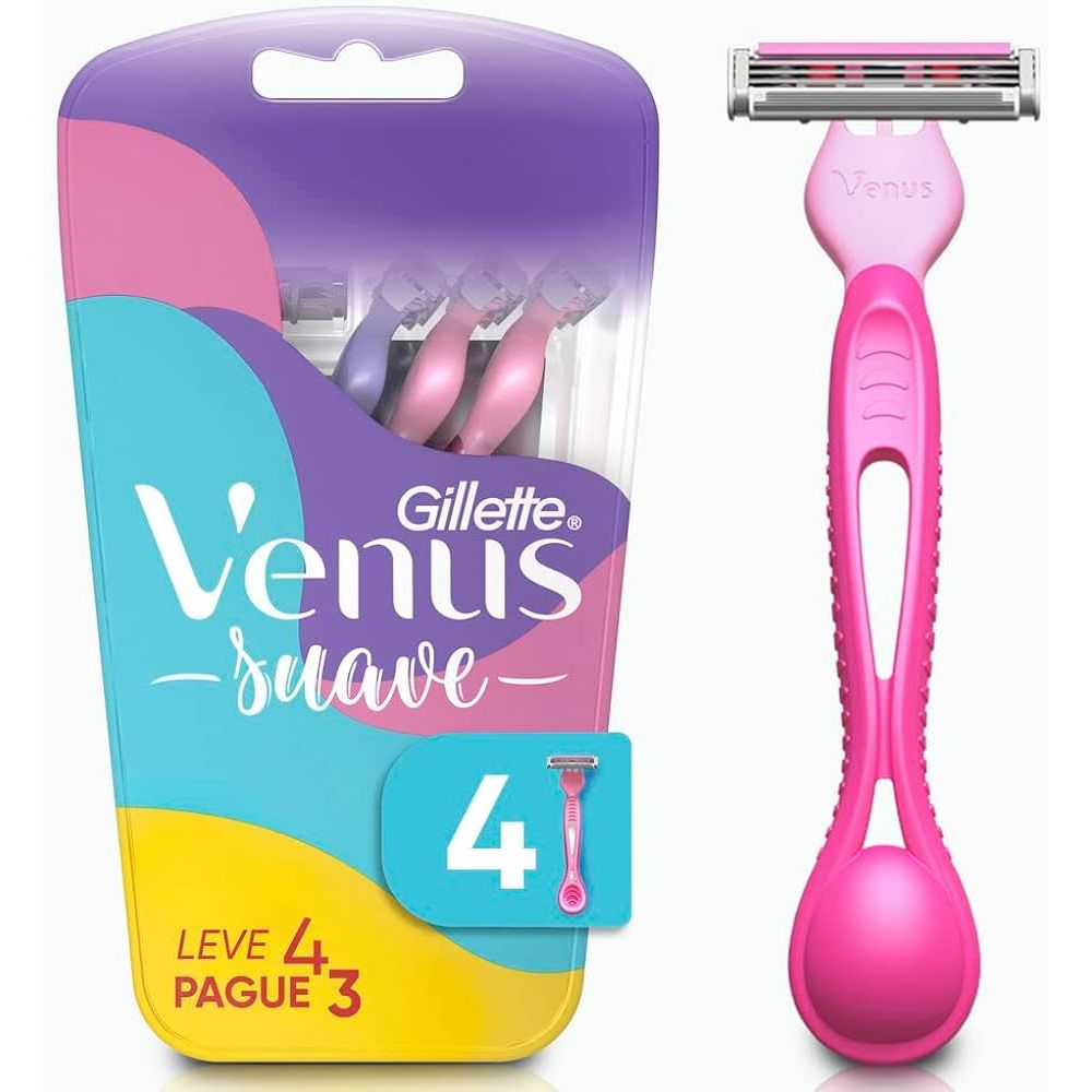 Aparelho de Depilar Gillette Venus com 4un