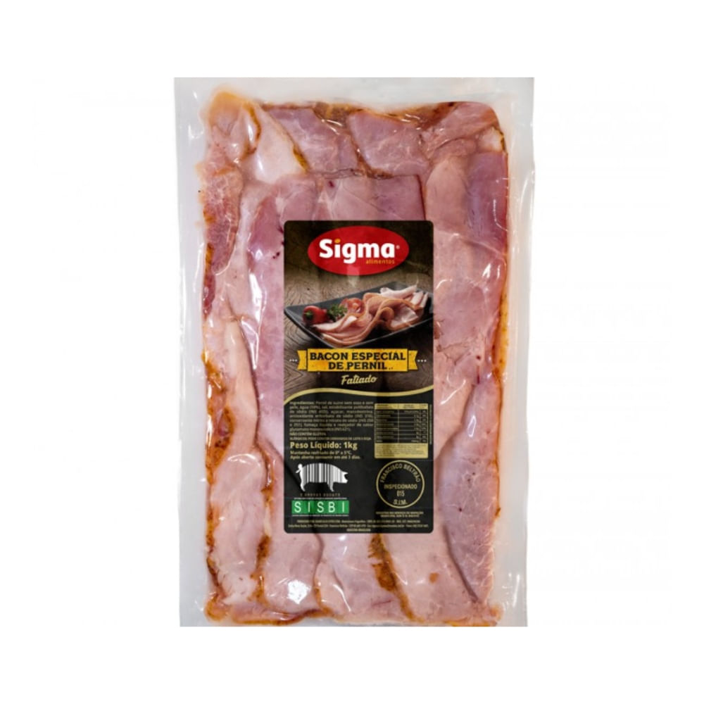 Bacon Fatiado Sigma 250g
