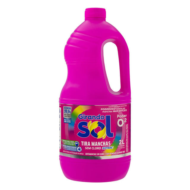 Tira Manchas Rosa sem Cloro Girando Sol 2L