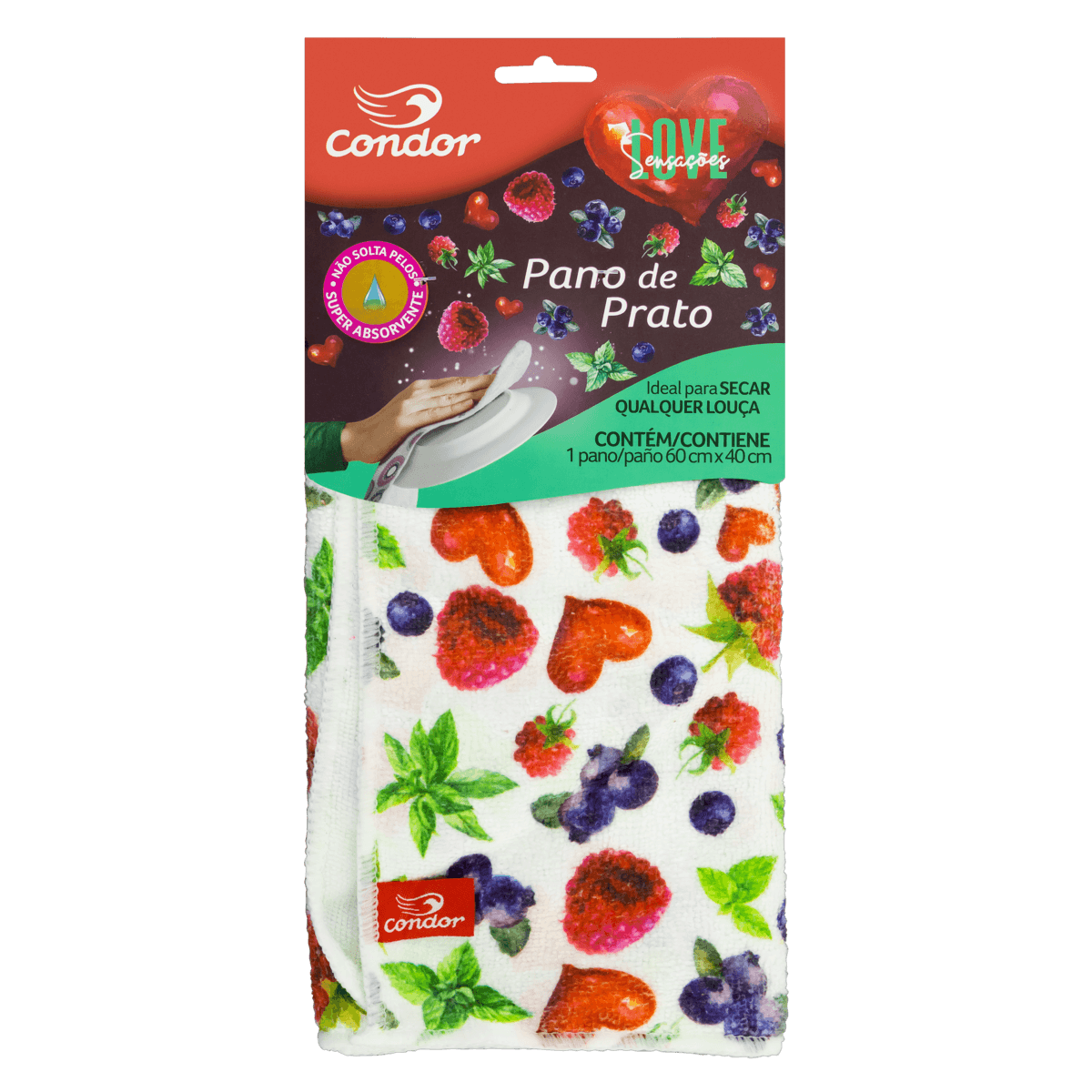 Pano de Prato Love Condor