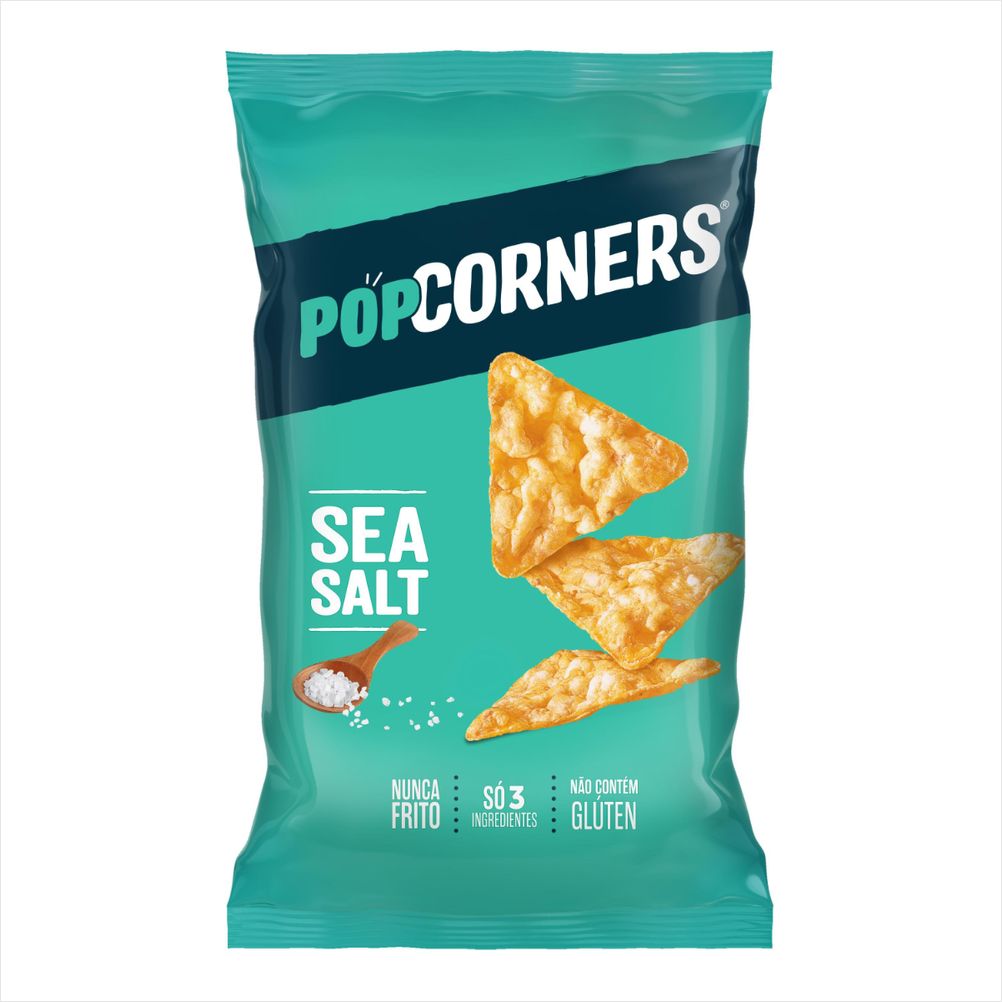 Salgadinho Sea Salt Popcorners 57g