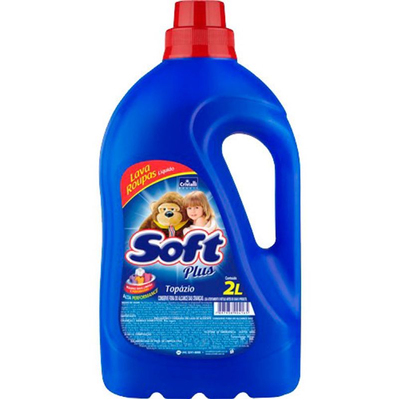 Lava Roupas Liquido Topazio Soft Plus 2l